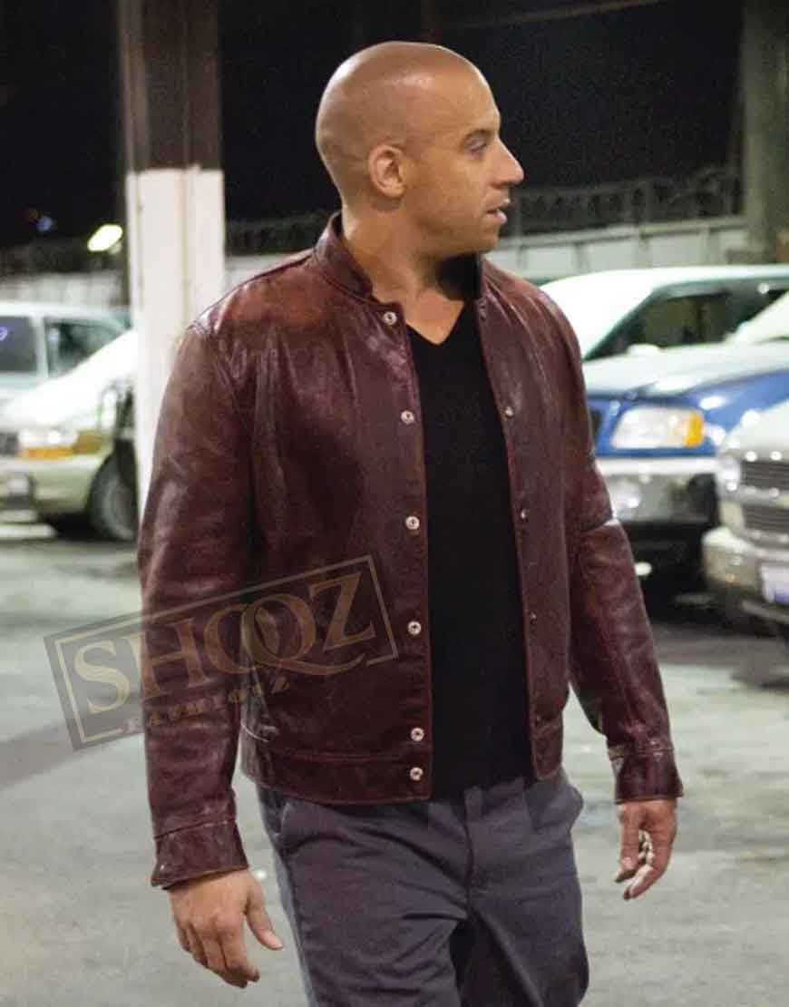Dominic Toretto Red Leather Jacket | Vin Diesel Jacket