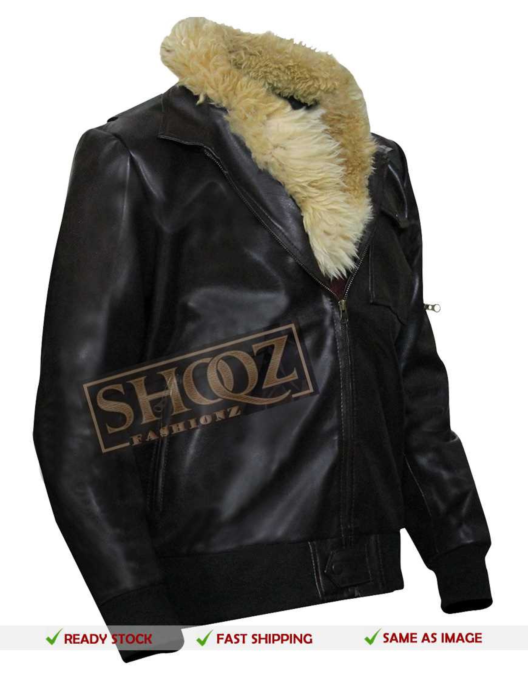 50% Off Spider Homecoming Vulture Fur Collar Leather Jacket