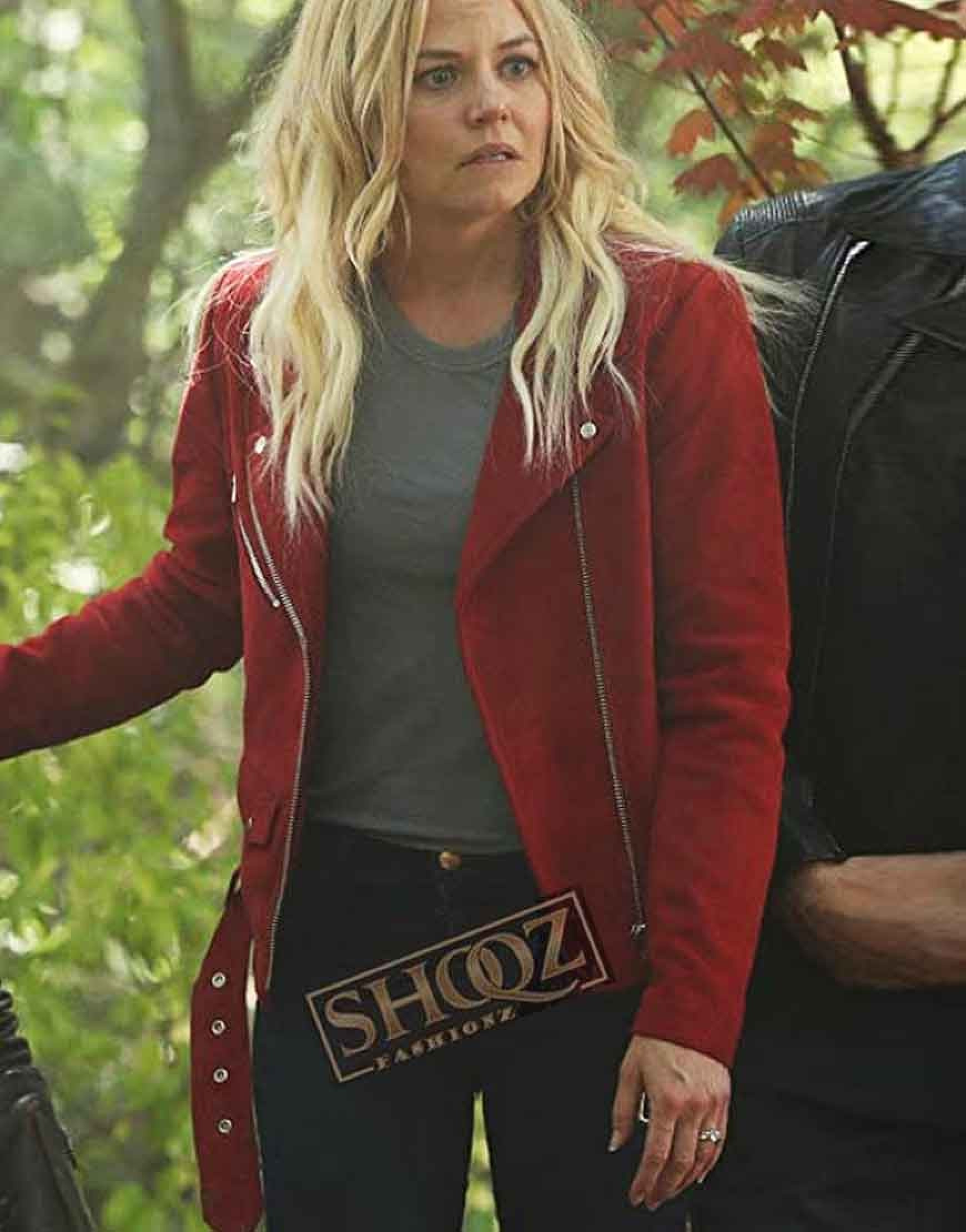 Buy Emma Swan Red Jacket | Jennifer Morrison Leather Jacket
