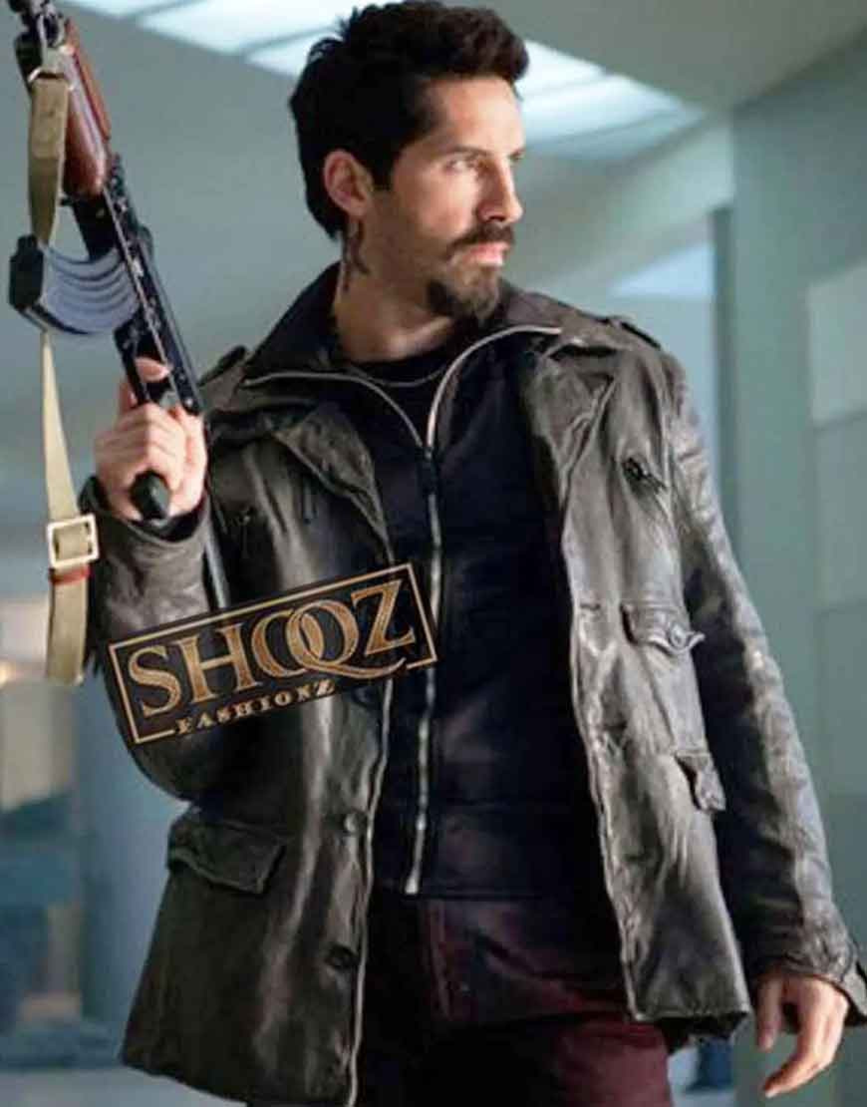 Hector The Expendables 2 Scott Adkins Leather Jacket
