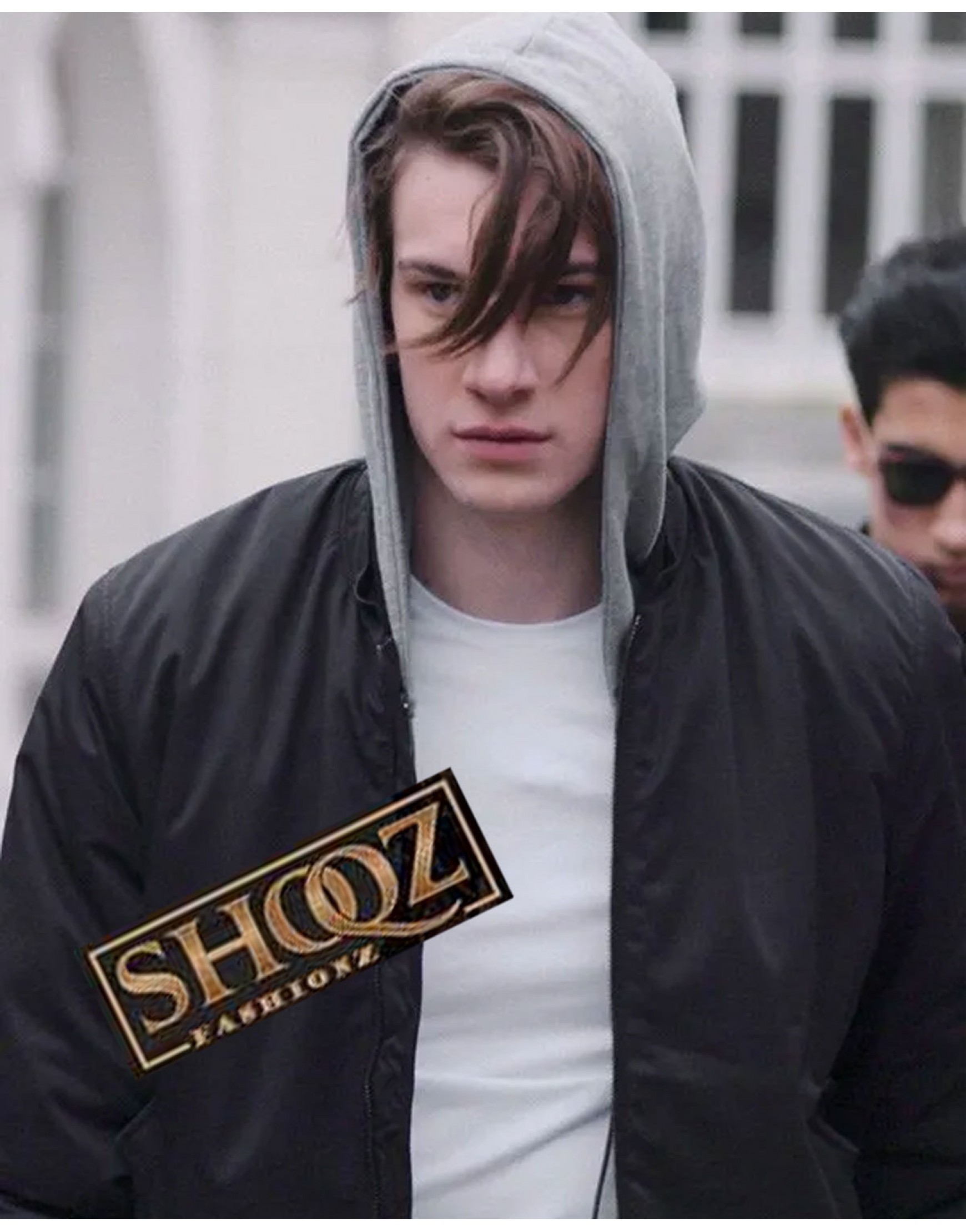 Thomas Hayes Black Cotton Jacket | William Magnusson Skam Outfit