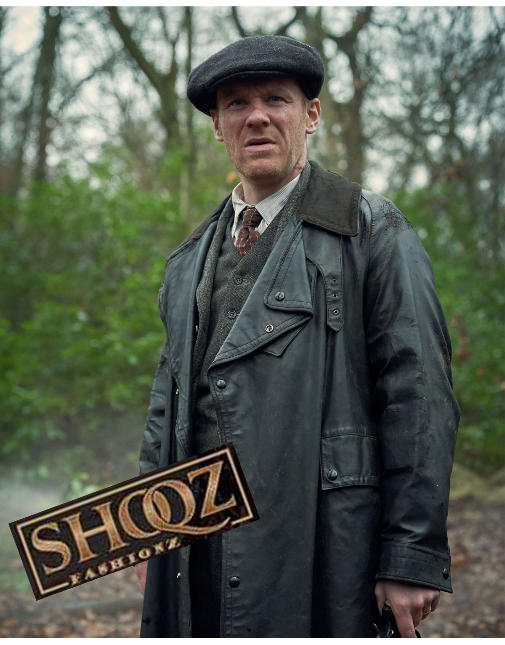 Jimmy Mccavern Peaky Blinders leather outfit |Brian Gleeson Coat