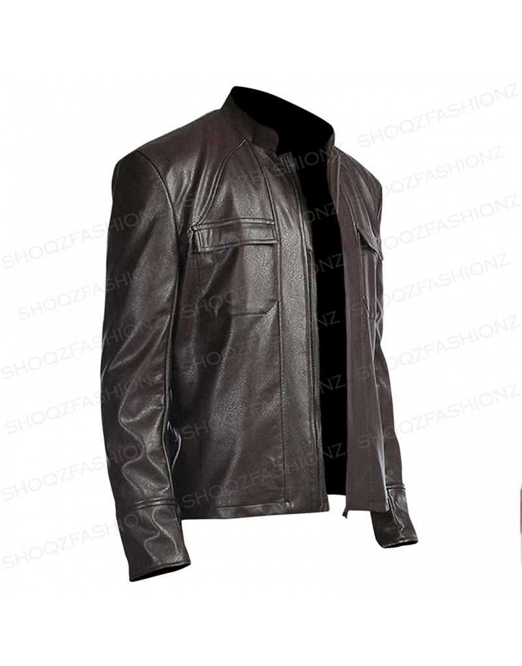 Poe Dameron Star Wars The Last Jedi Brown Cowhide Jacket